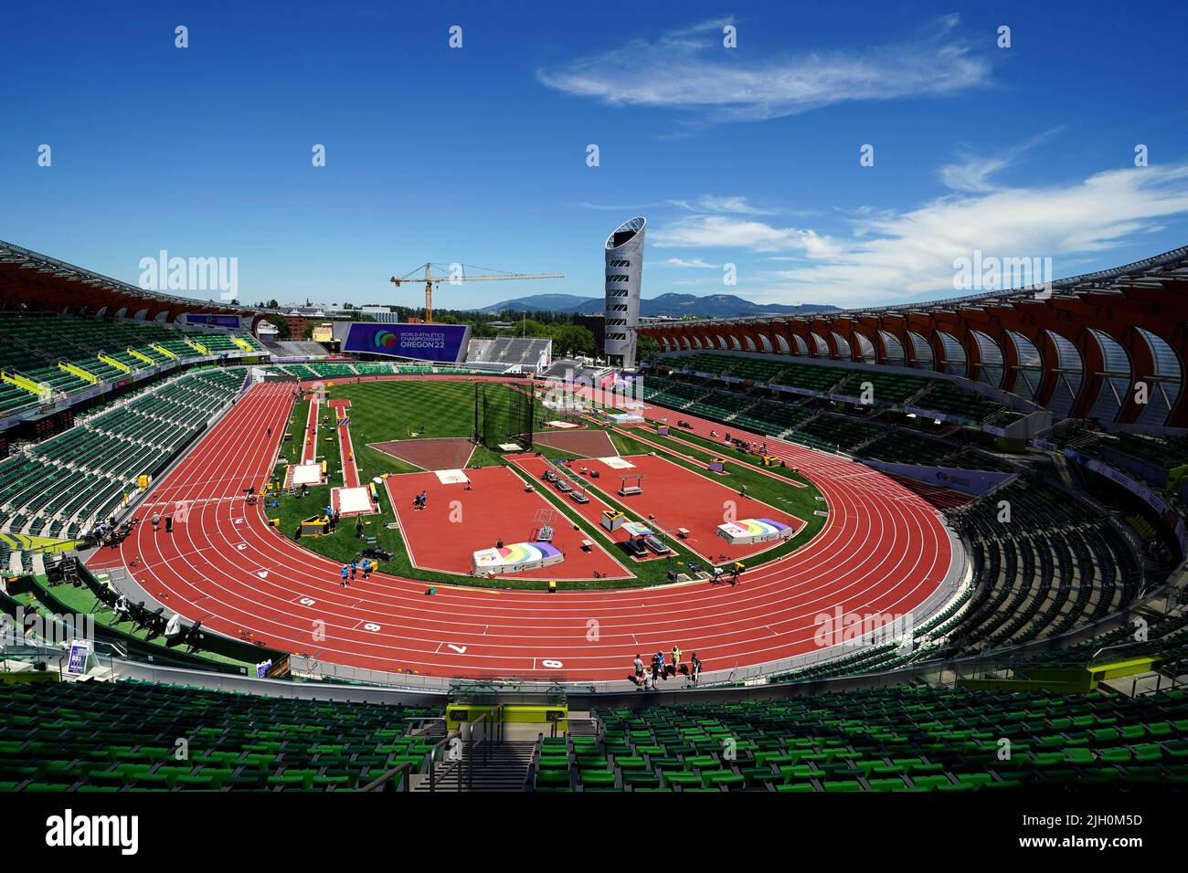 A general view of Hayward Field at the University of Oregon in the ...