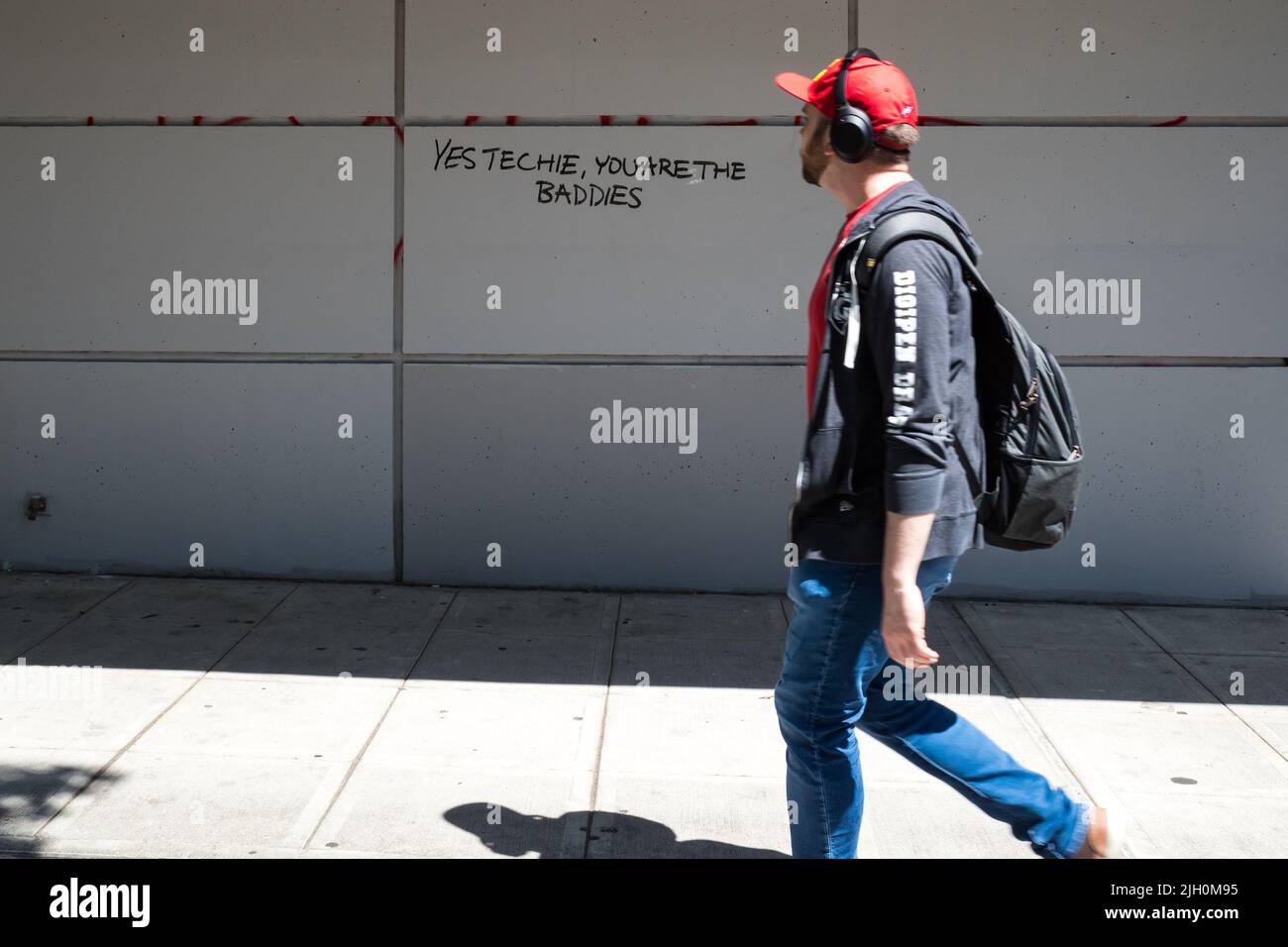 Seattle, USA. 10 Jul, 2022. Yes Techie, You Are The Baddies written on ...