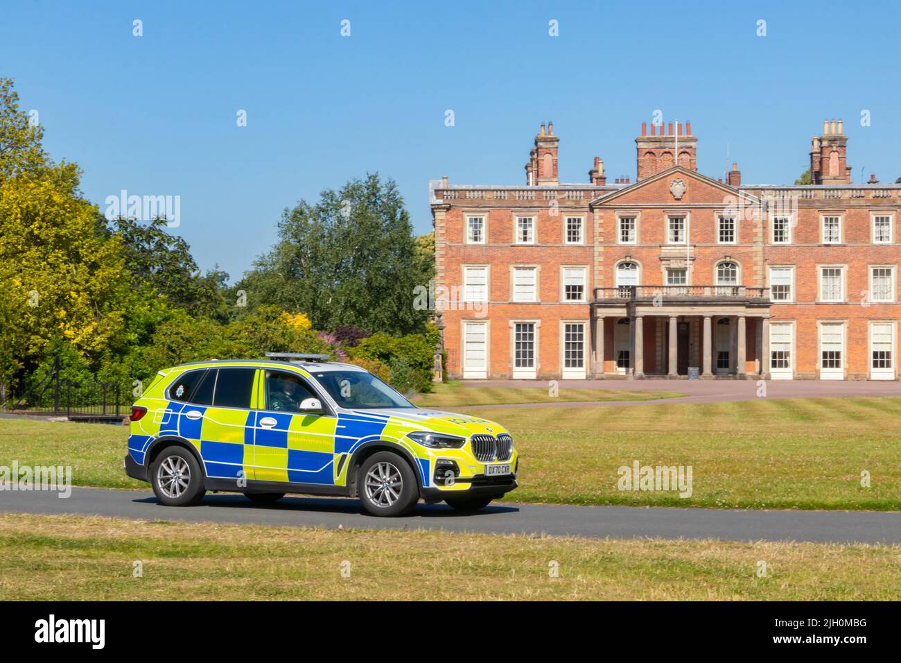 BMW X5 Armed response vehicle ARV Staffordshire police car driving in ...