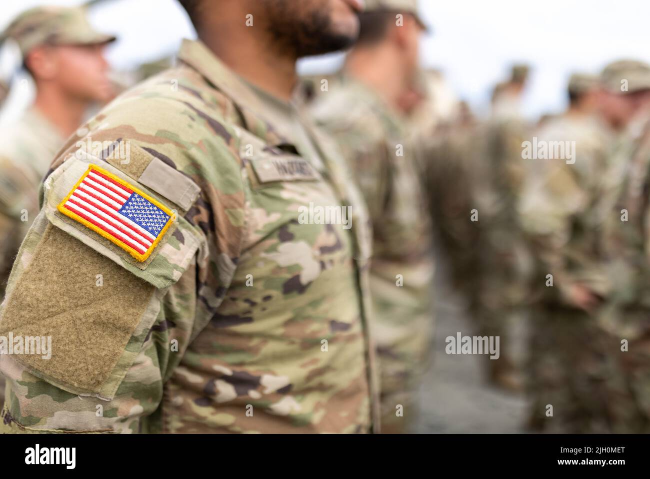 13 July 2022, Bavaria, Grafenwöhr: U.S. Army soldiers of the 1st ...