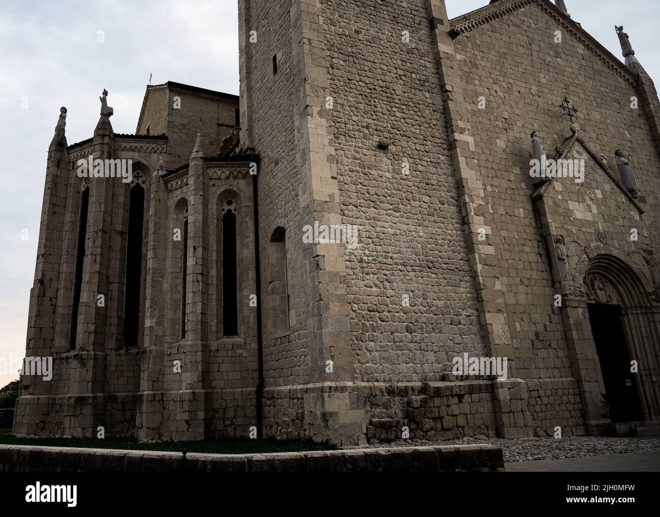 view of the village of Venzone in Udine in Friuli Venezia Giulia Stock ...