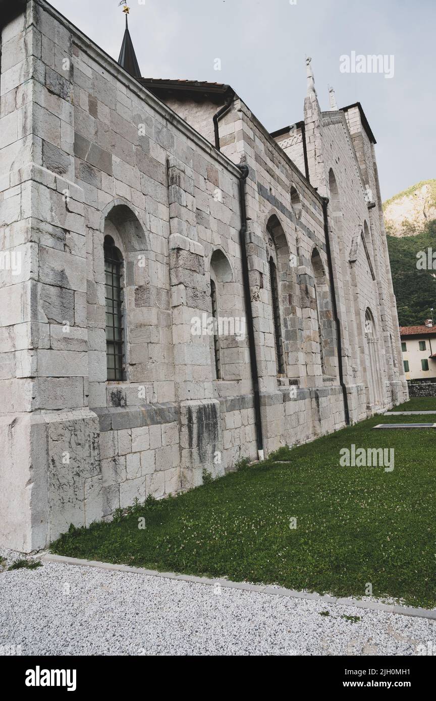 view of the village of Venzone in Udine in Friuli Venezia Giulia Stock ...