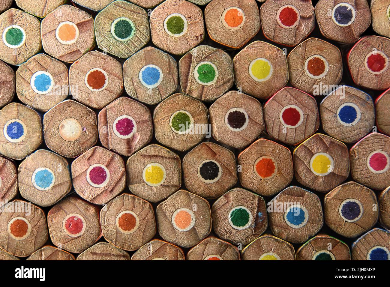 Macro background of a crayon backside pattern detail. Horizontal ...
