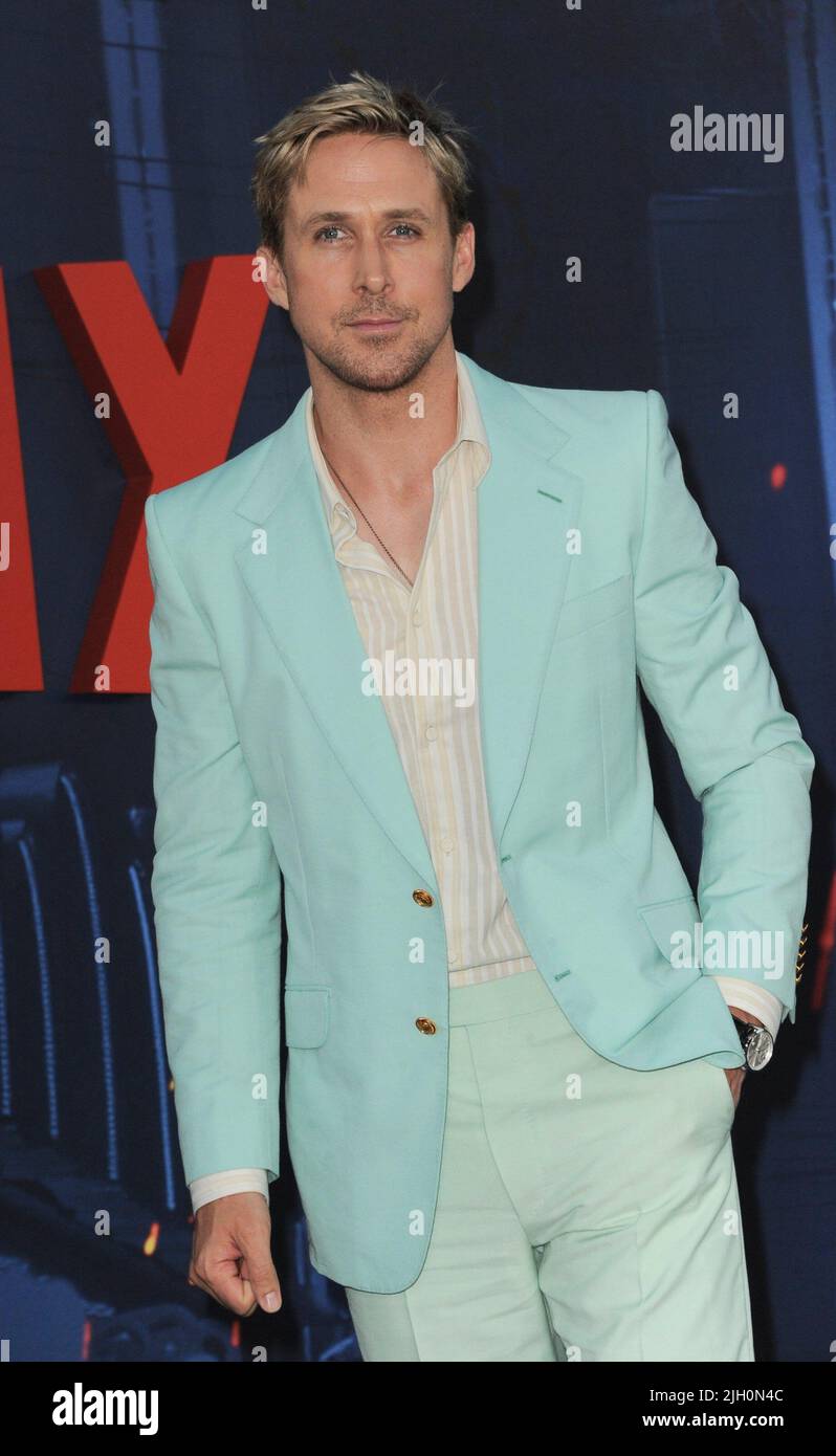 Los Angeles, CA. 13th July, 2022. Ryan Gosling at arrivals for THE GRAY ...