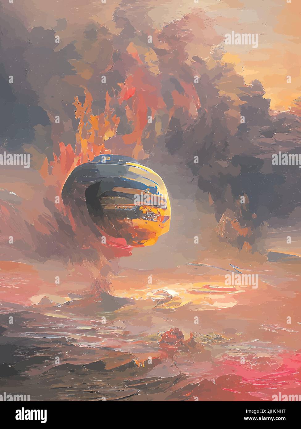 lost planet earth is burning Stock Vector Image & Art - Alamy