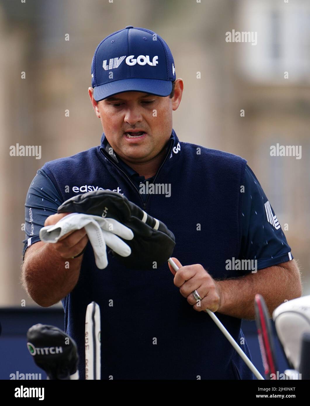 USA's Patrick Reed wearing a LIV Golf cap during day one of The Open at ...