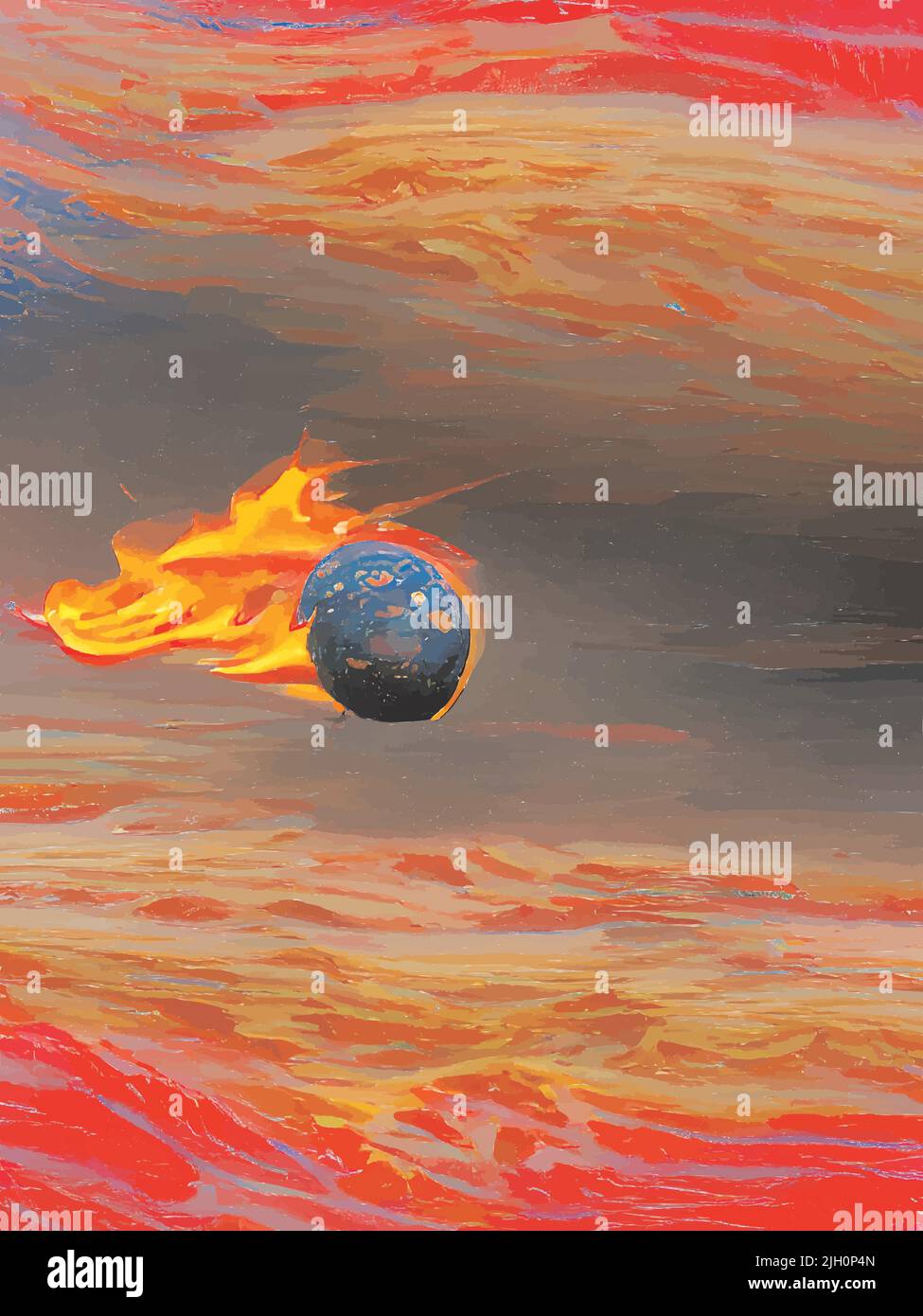 lost planet earth is burning Stock Vector Image & Art - Alamy
