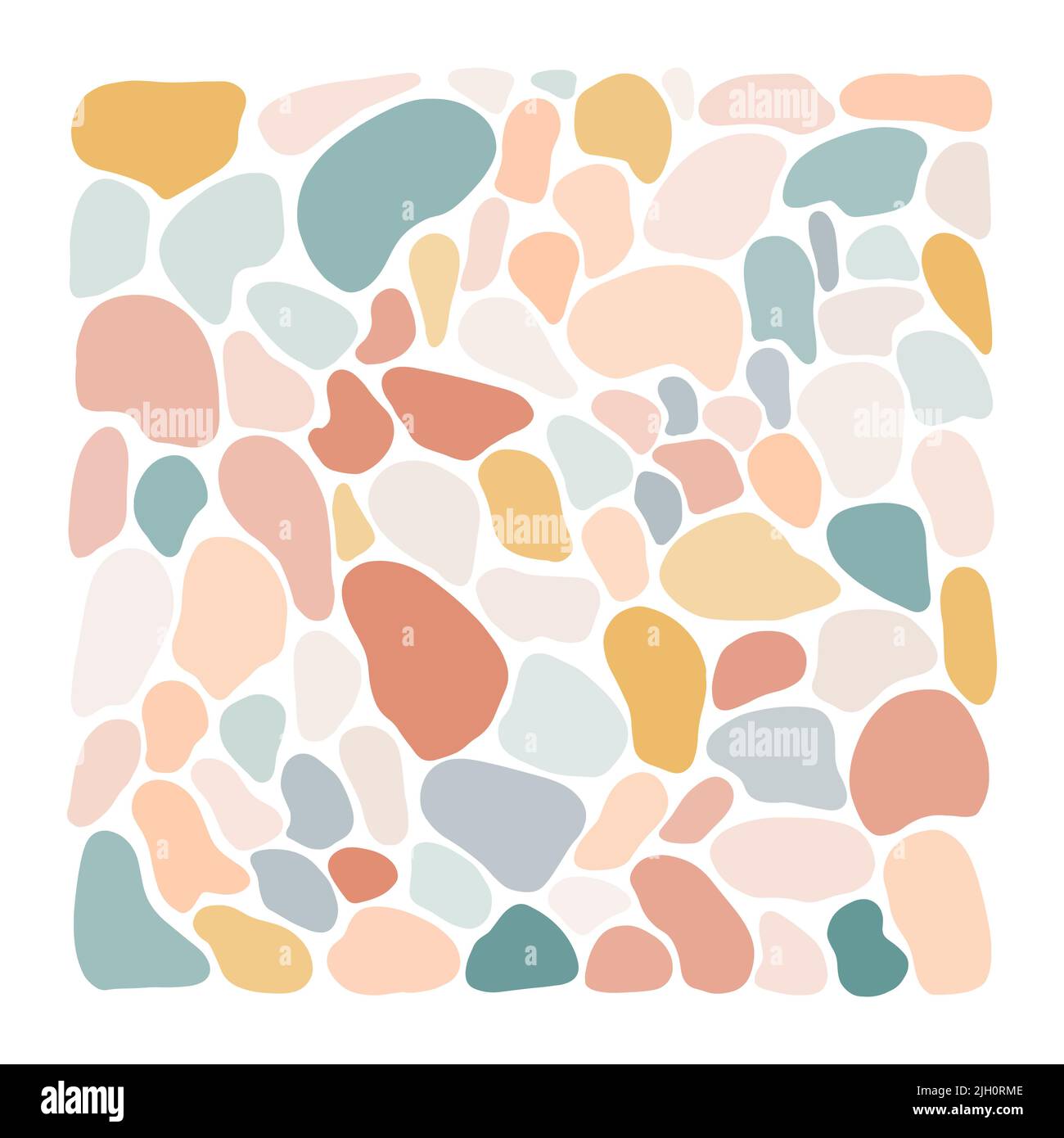 Vector pastel colors various abstract shapes. Cute Boho nursery clipart ...