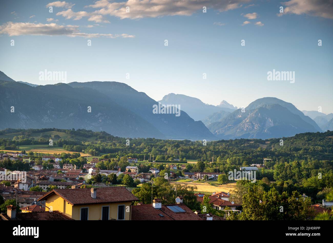 beautiful views of the village of san daniele del friuli in the ...