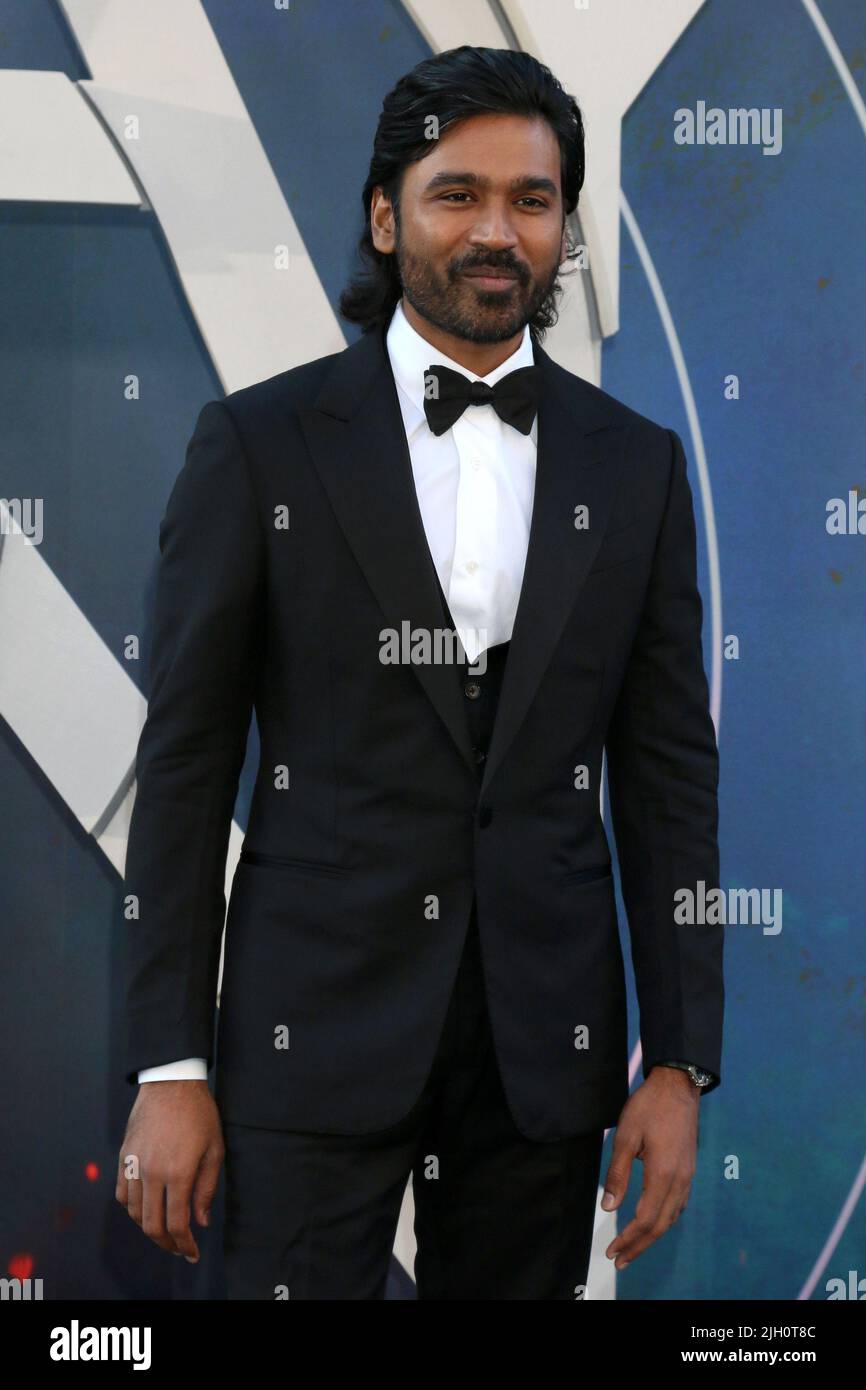LOS ANGELES - JUL 13: Dhanush at the The Gray Man Premiere at TCL ...