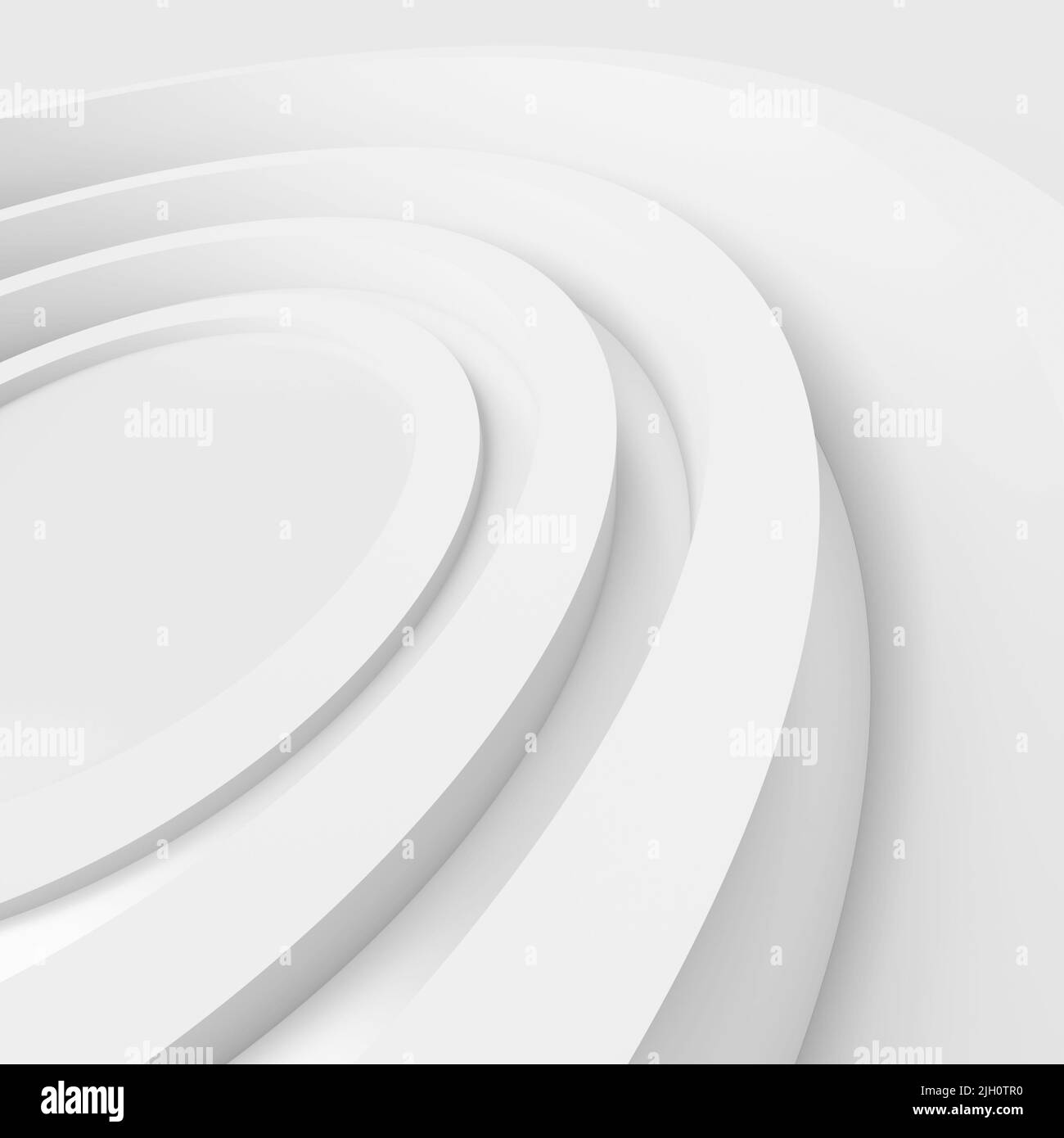 Abstract Architecture Background. 3d Illustration of White Circular ...