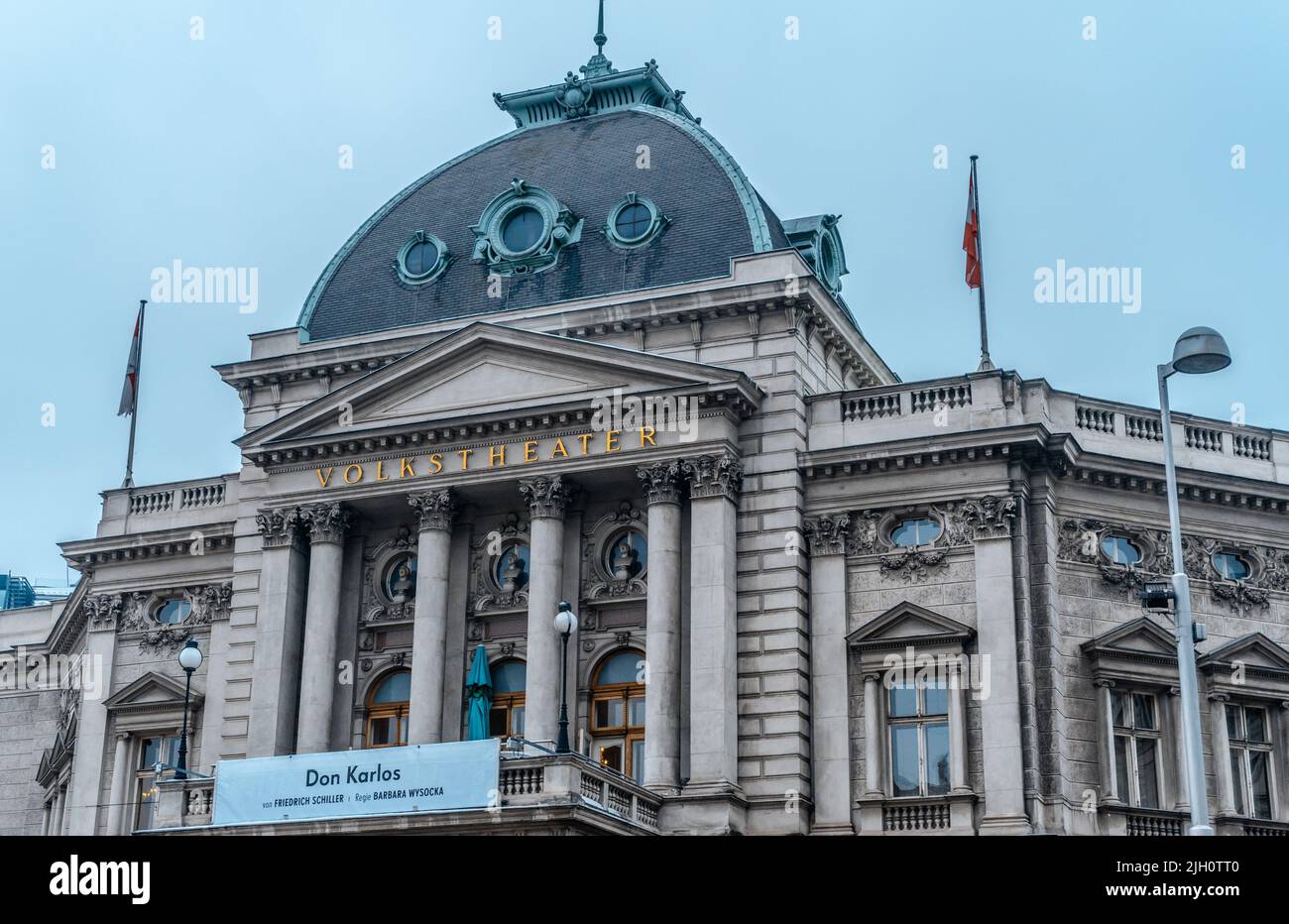 The exterior of Volkstheater building Stock Photo - Alamy