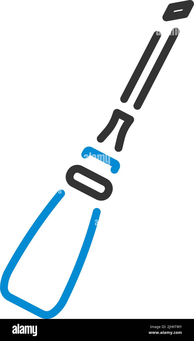 Chisel Icon. Editable Bold Outline With Color Fill Design. Vector ...