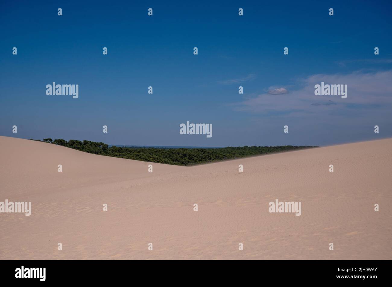 The Dune of Pilat also called Grande Dune du Pilat, the tallest sand ...