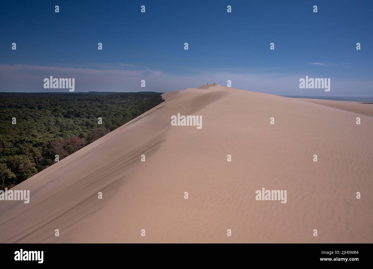 The Dune of Pilat also called Grande Dune du Pilat, the tallest sand ...