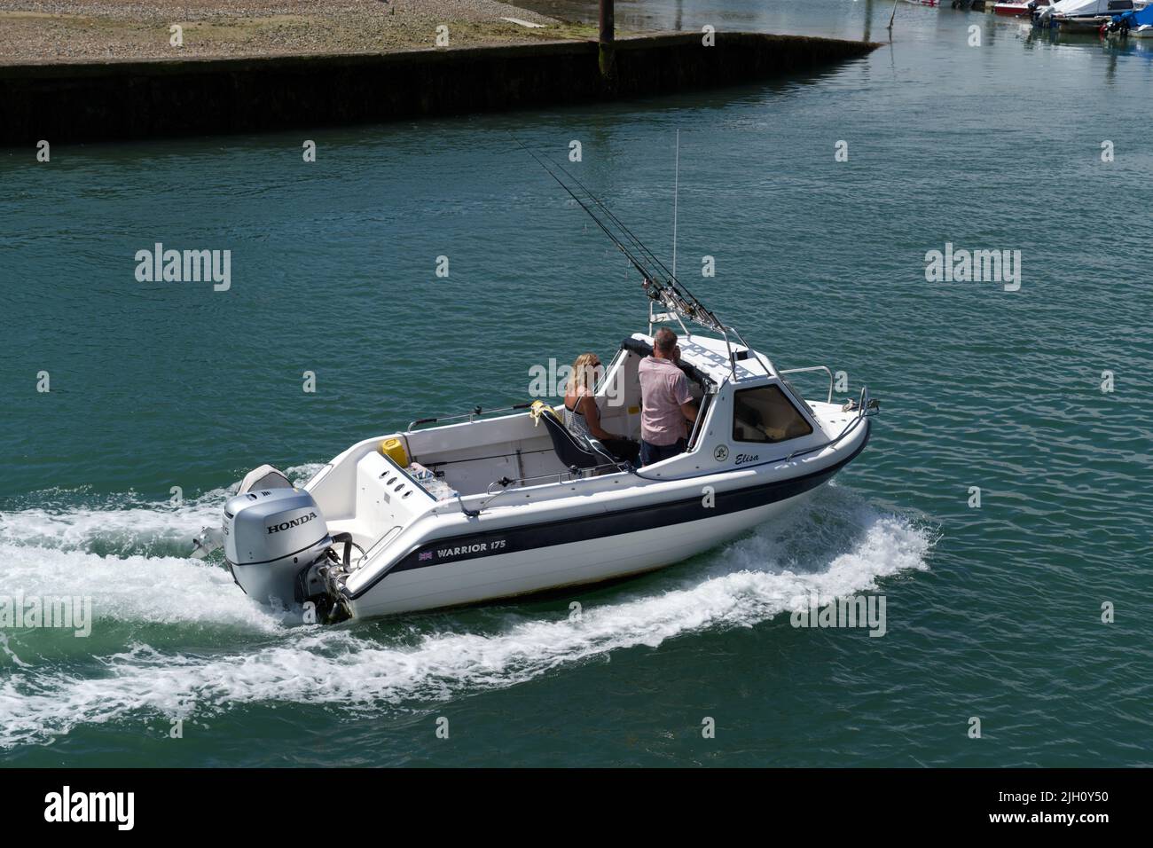 Warrior 175 named Elisa returning to Littlehampton on the River Arun ...