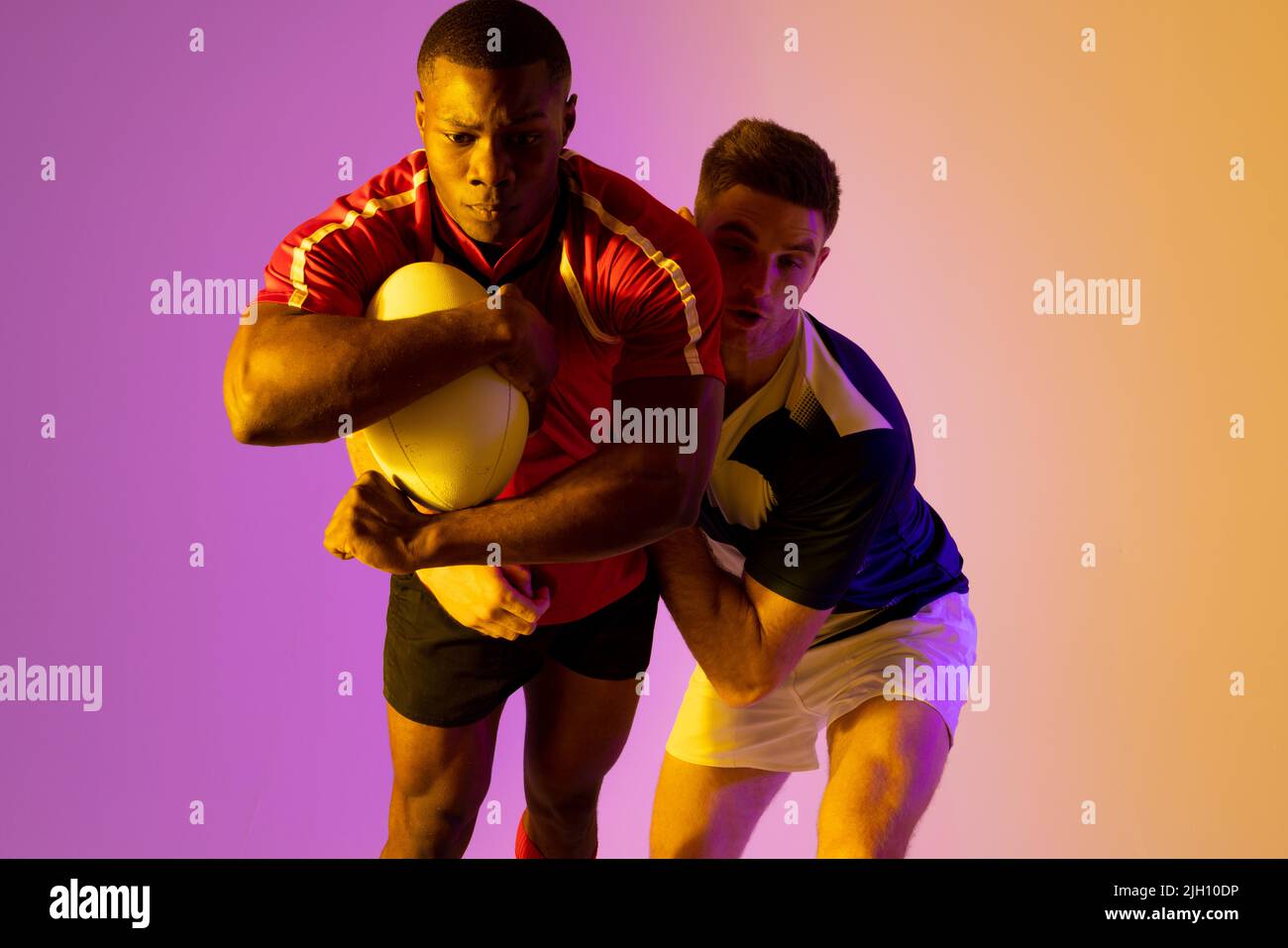 Diverse male rugby players ball hi-res stock photography and images - Alamy