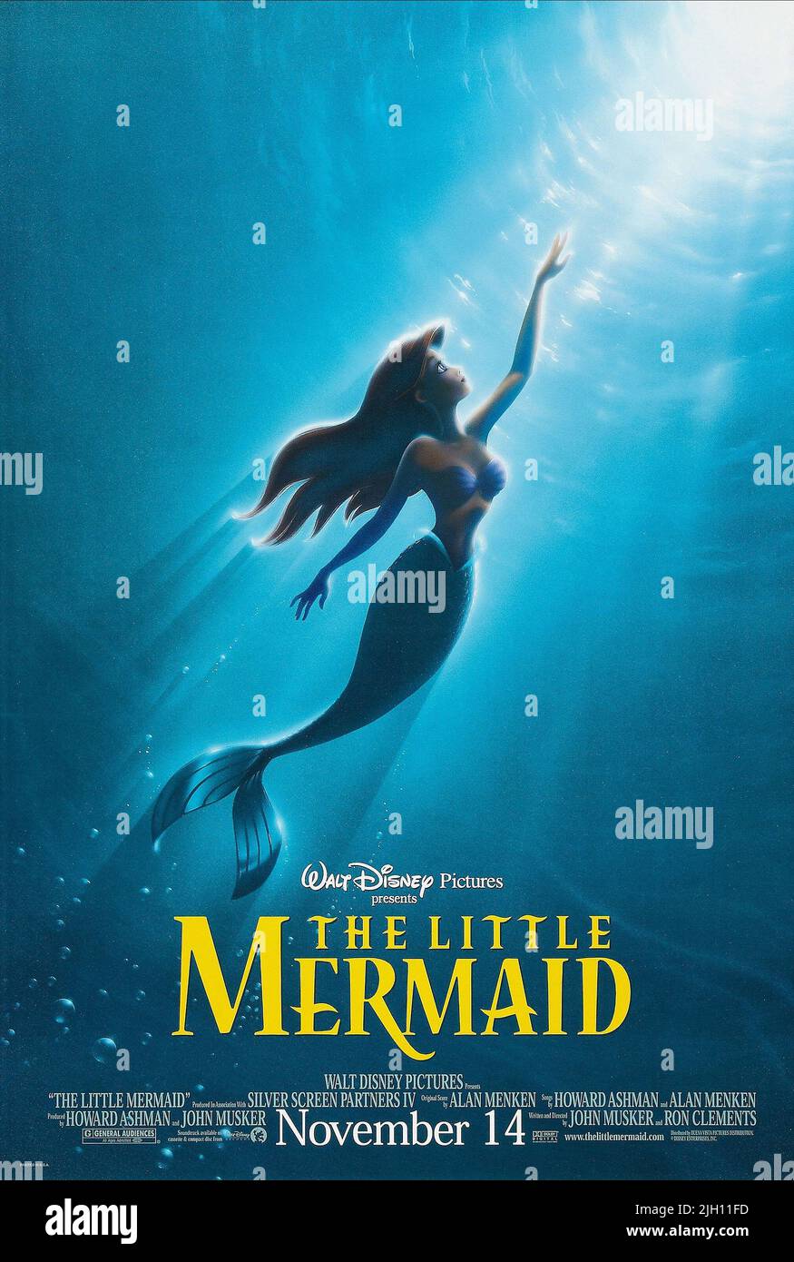 ARIEL POSTER, THE LITTLE MERMAID, 1989 Stock Photo - Alamy