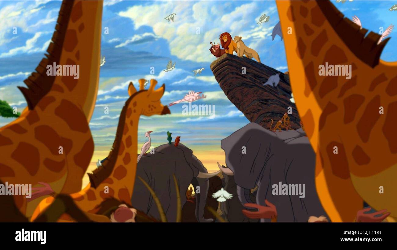 PRIDE ROCK SCENE, THE LION KING, 1994 Stock Photo - Alamy