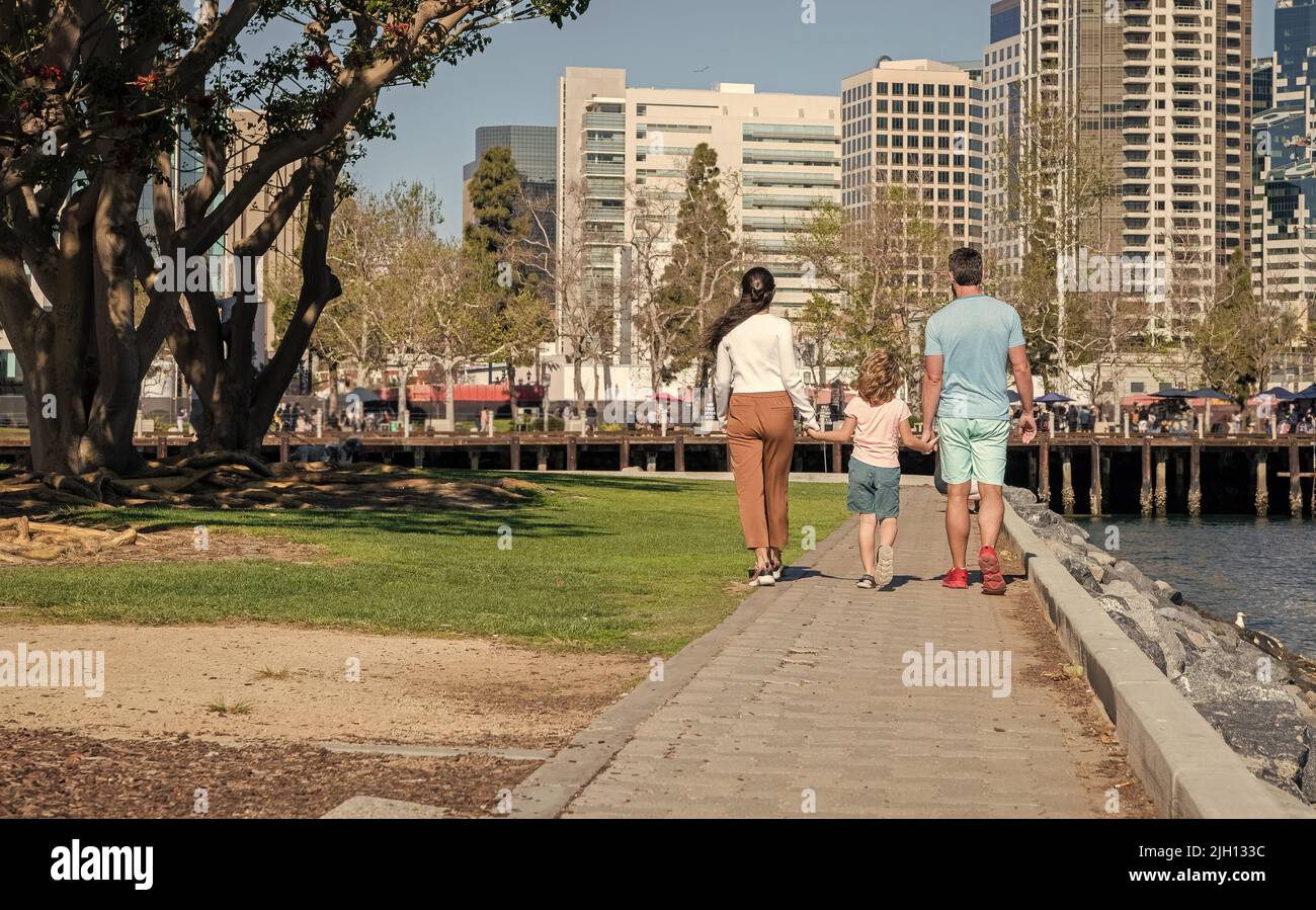 adoption and charity. family day. friendship. father mother and child ...