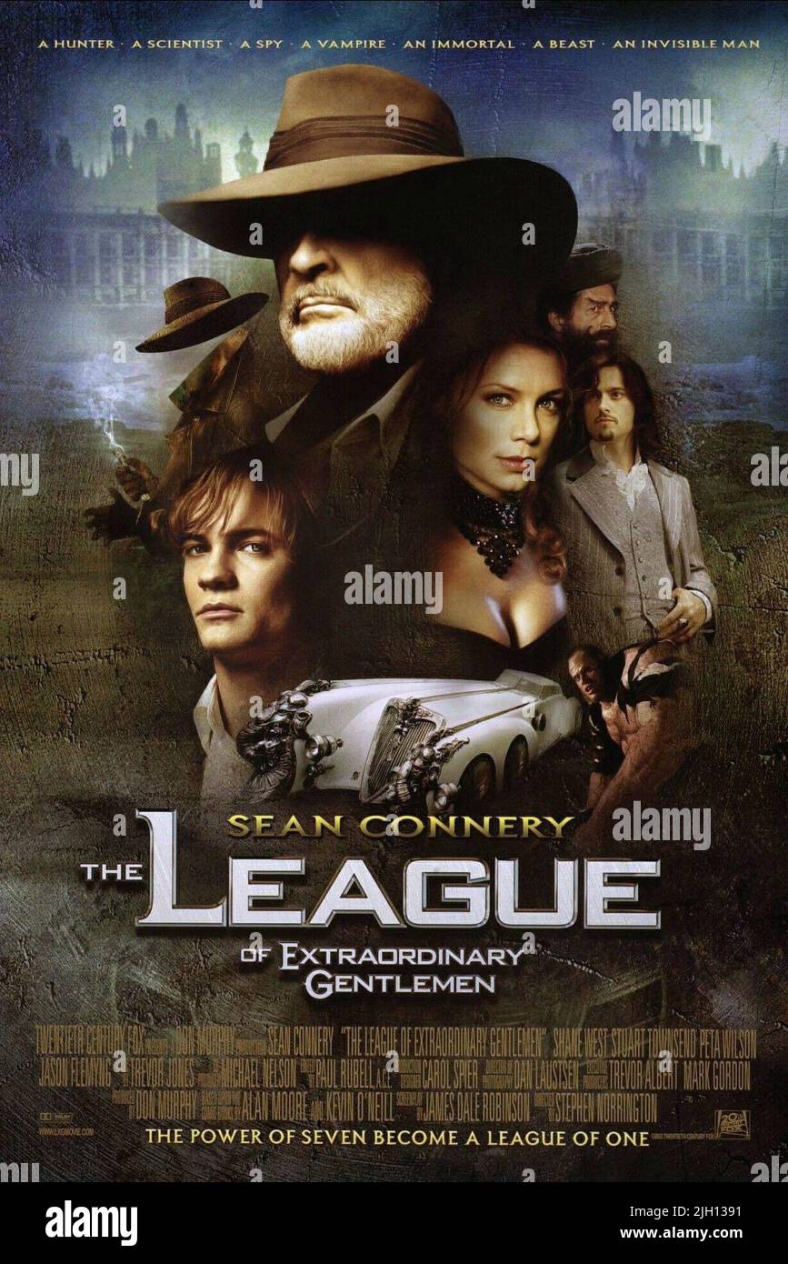 FILM POSTER, THE LEAGUE OF EXTRAORDINARY GENTLEMEN, 2003 Stock Photo ...
