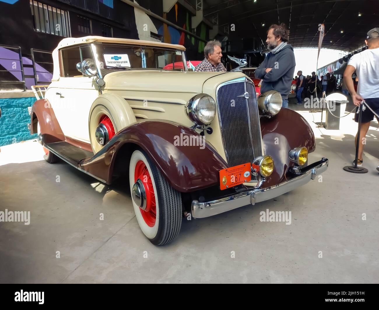 Avellaneda, Argentina - May 8, 2022: vintage beige brown 1934 Chevrolet ...