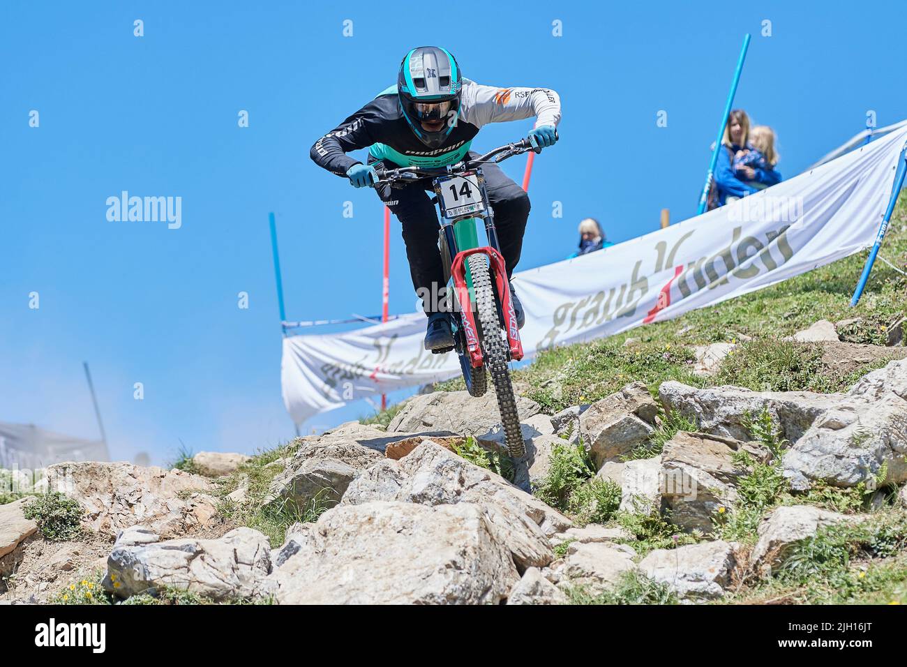 Lenzerheide, Schweiz. 8. Juli 2022. Luke Meier-Smith (Propain Factory ...