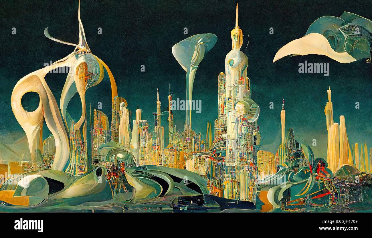 Cyberpunk building hi-res stock photography and images - Alamy