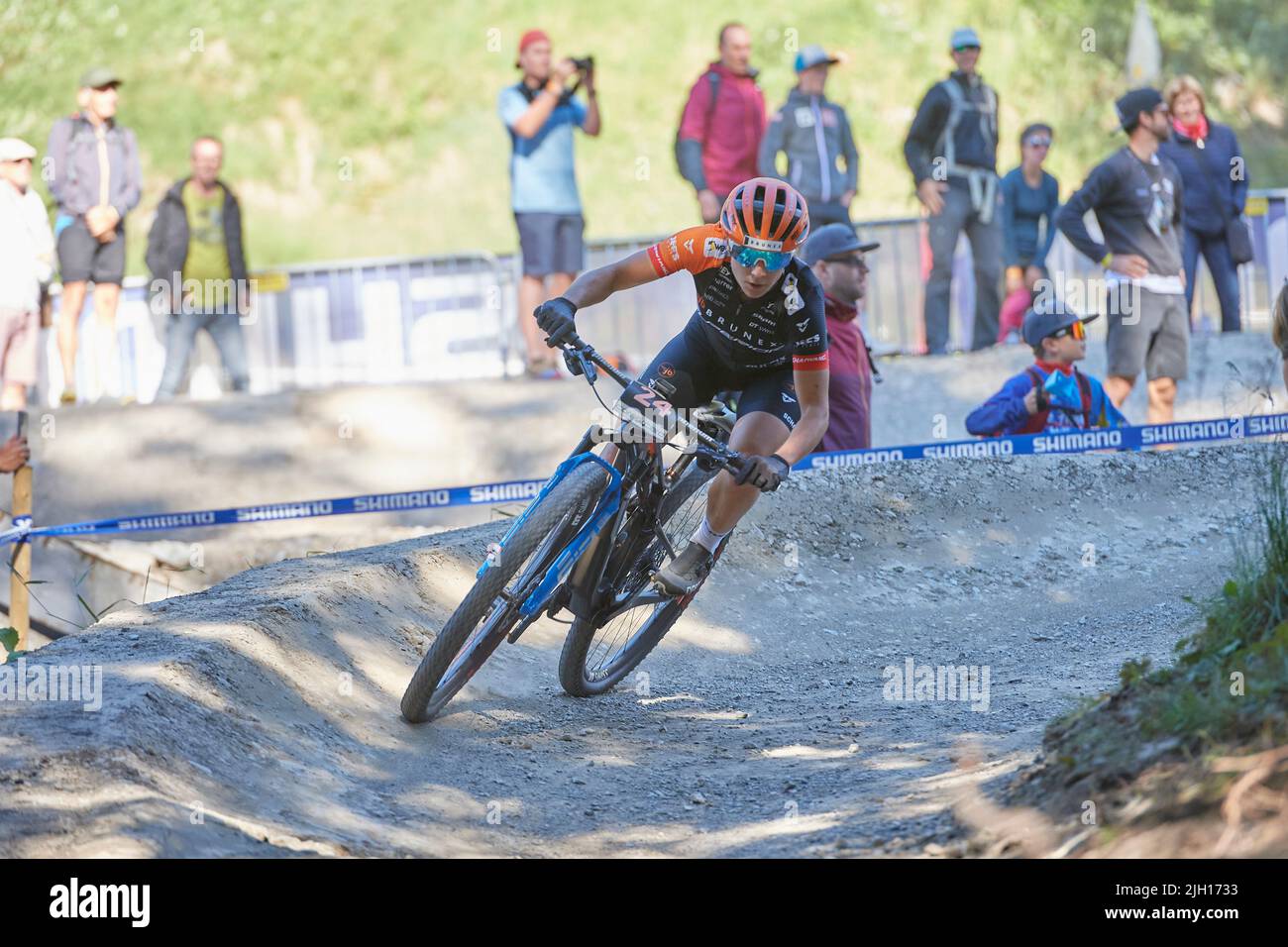 Lenzerheide, Schweiz. 8. Juli 2022. Ramona Forchini während des Cross ...