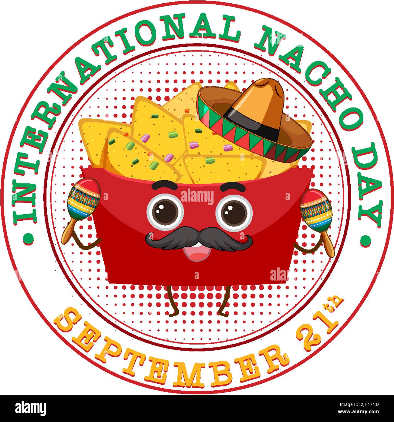 International Nacho Day Poster Design illustration Stock Vector Image ...