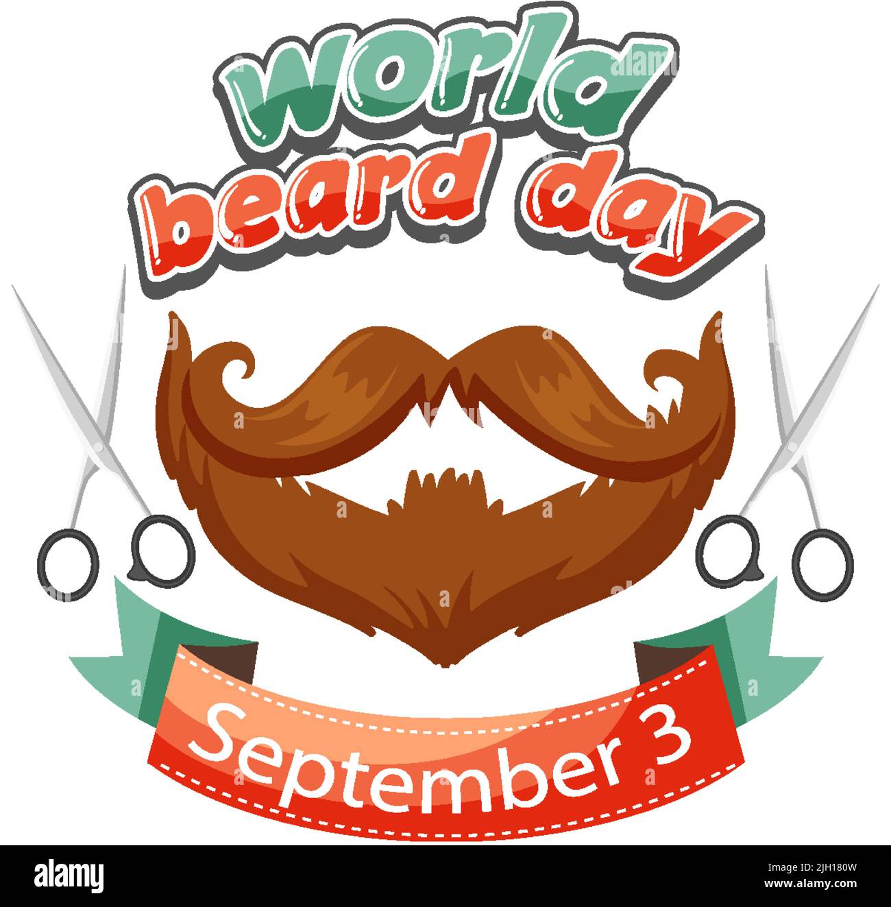 World Beard Day September 3 illustration Stock Vector Image & Art - Alamy