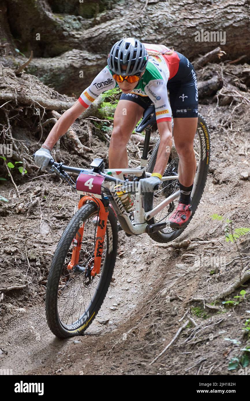 Lenzerheide, Schweiz. 10. Juli 2022. Giada SPECIA während des U23 Cross ...