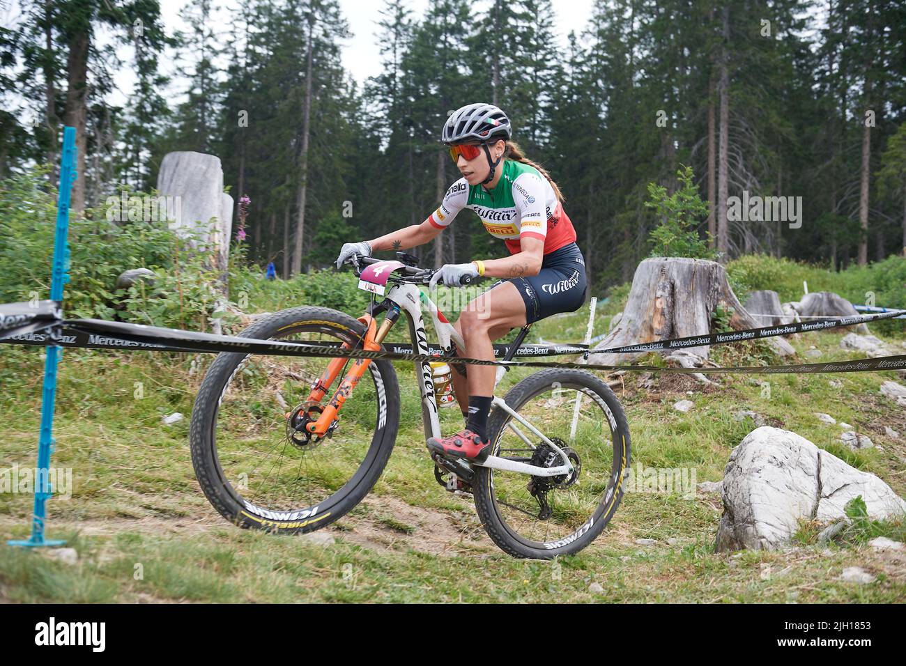 Lenzerheide, Schweiz. 10. Juli 2022. Giada SPECIA während des U23 Cross ...