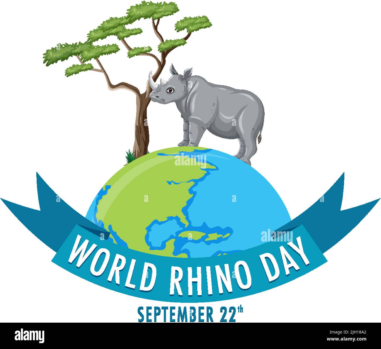 World rhino day Stock Vector Images - Alamy