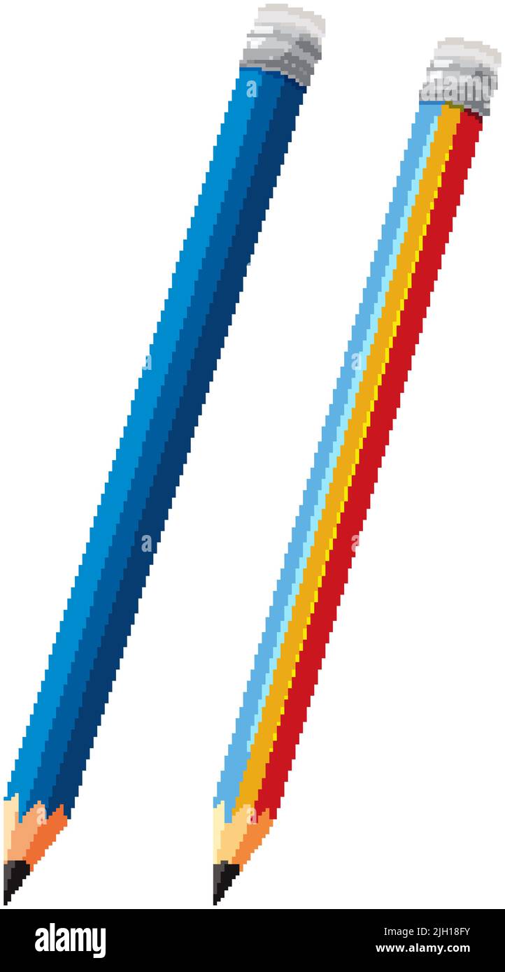 Two pencils Stock Vector Images - Alamy
