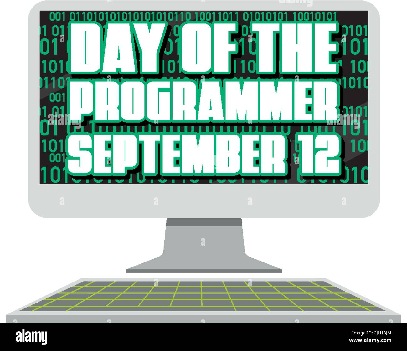 The Day of the Programmer Poster illustration Stock Vector Image & Art ...