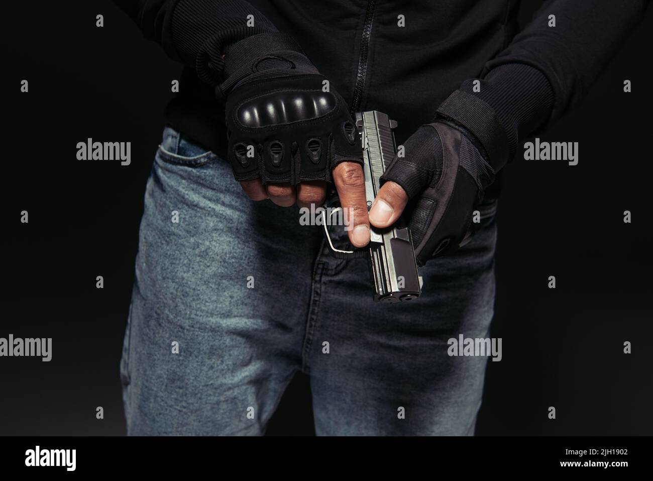 Cropped view criminal holding hi-res stock photography and images - Alamy