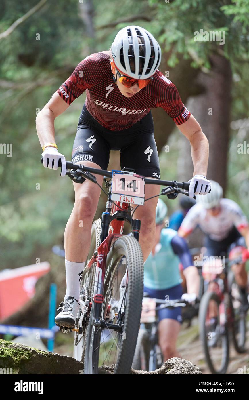 Lenzerheide, Schweiz. 10. Juli 2022. Haley BATTEN (SPECIALIZED FACTORY ...