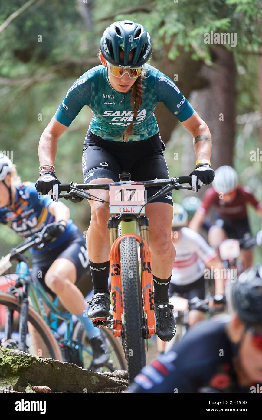 Lenzerheide, Schweiz. 10. Juli 2022. Greta SEIWALD (SANTA CRUZ FSA MTB ...