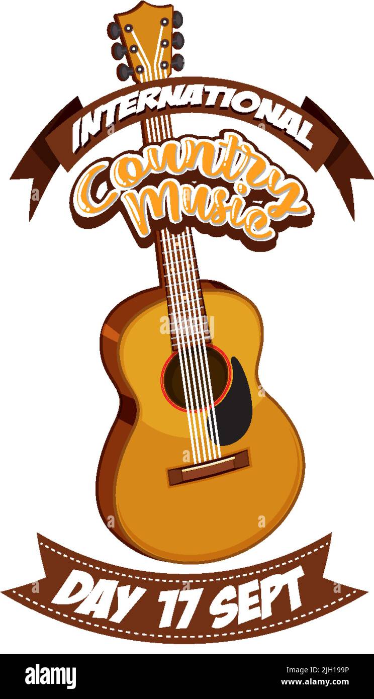 International Country Music Poster Design illustration Stock Vector ...
