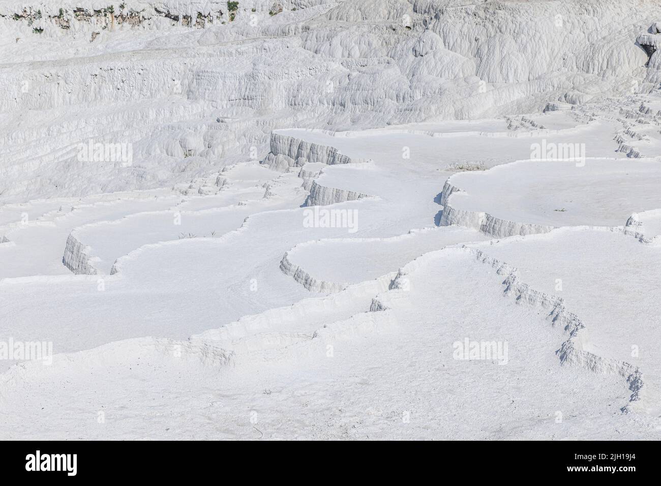 natural white thermal baths in pamukkale, turkey Stock Photo - Alamy