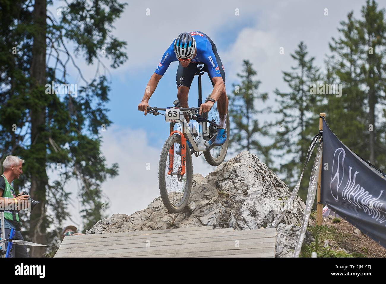 Lenzerheide, Schweiz. 10. Juli 2022. Samuel GAZE während des Cross ...