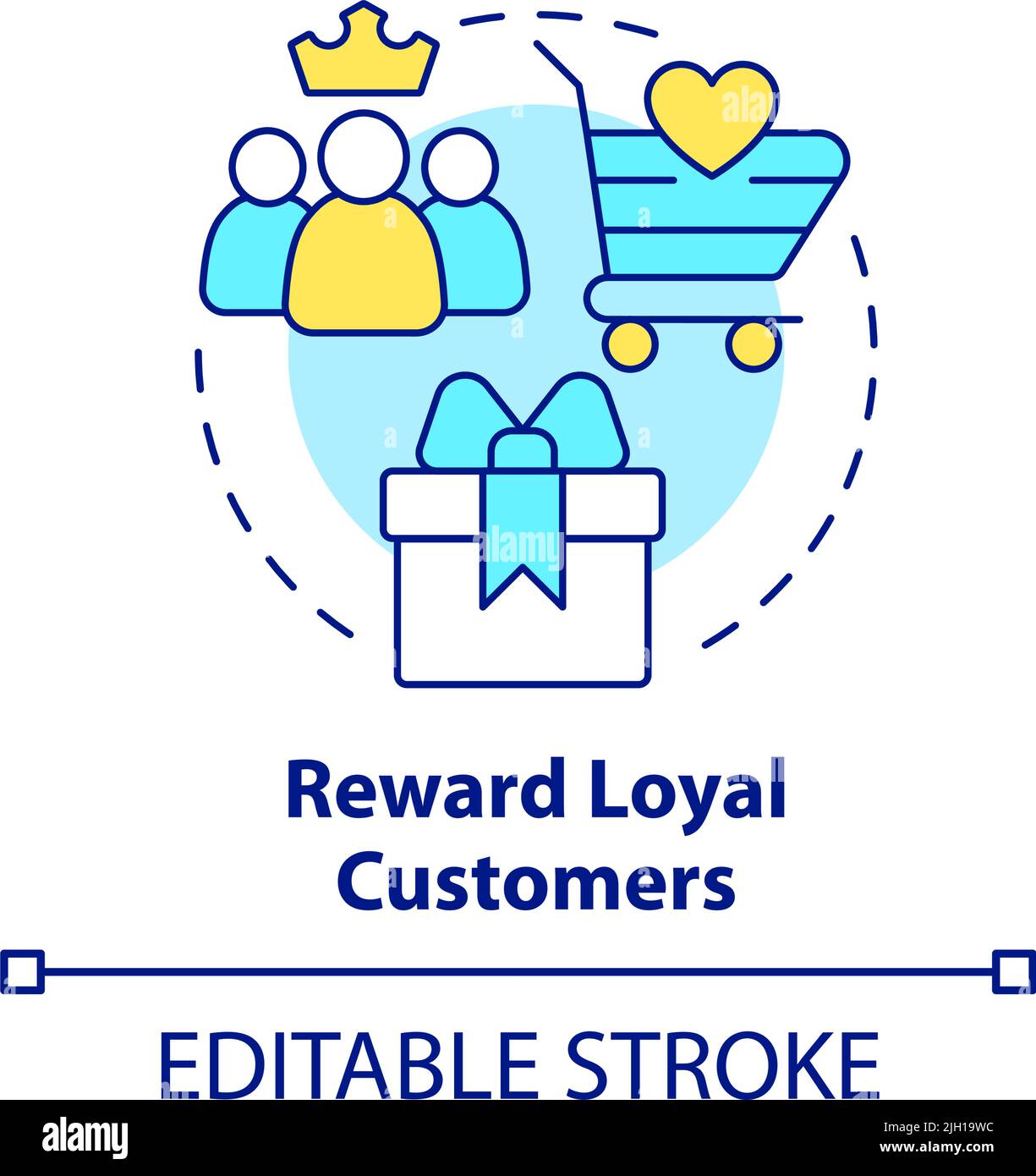 Reward loyal customers concept icon Stock Vector Image & Art - Alamy