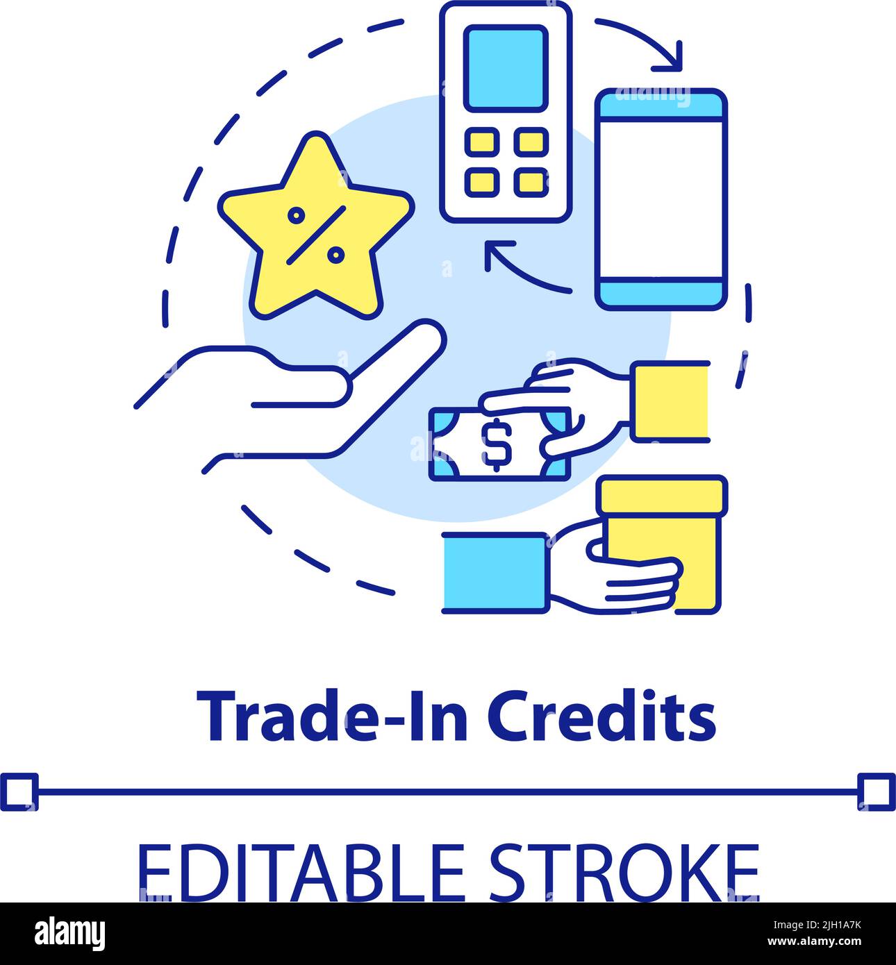 Trade in credits concept icon Stock Vector Image & Art - Alamy
