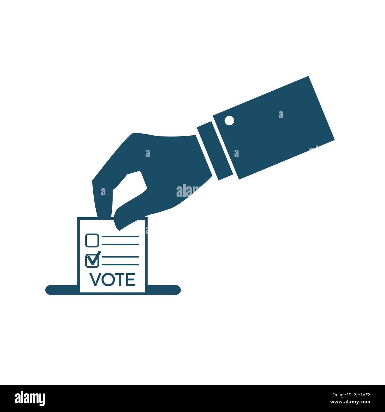 High quality dark blue flat voting for presidential election icon ...