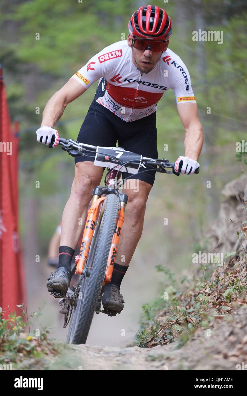 Chur, Schweiz. 24. April 2022. Litscher Thomas SUI (KROSS ORLEN Cycling ...
