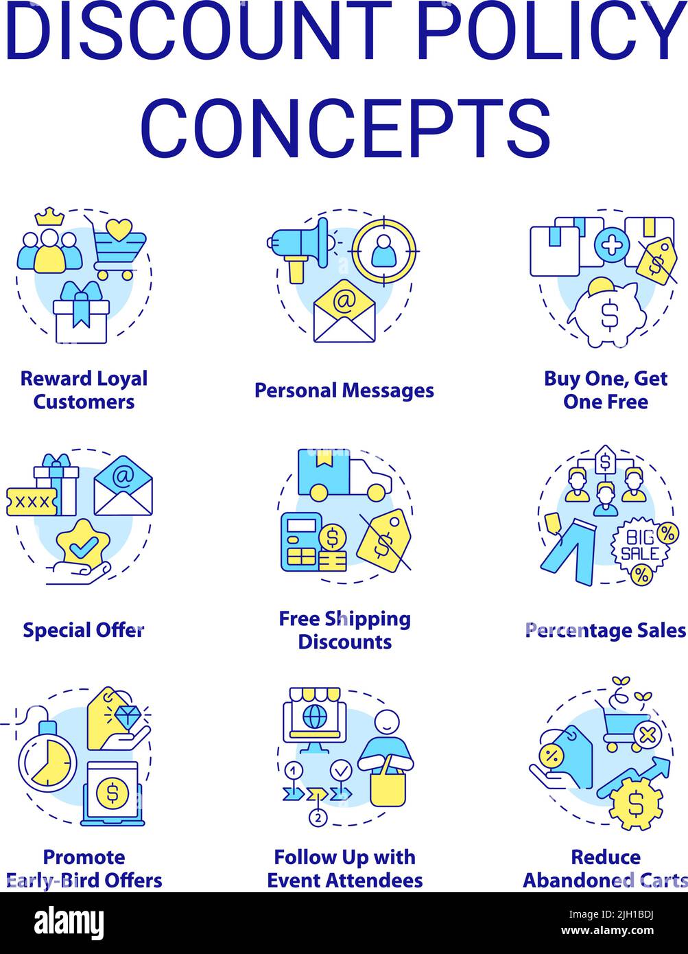 Rebate concept icon set Stock Vector Images - Alamy