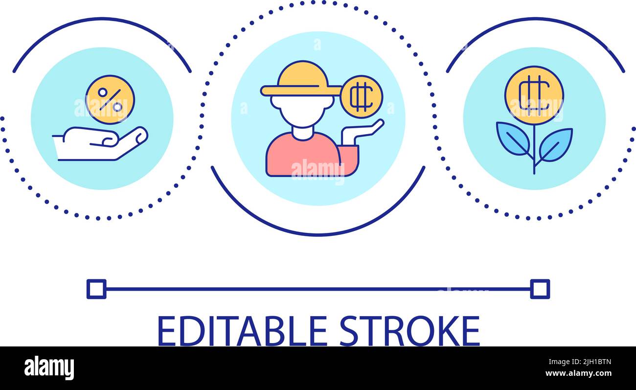 Crypto yield farming loop concept icon Stock Vector Image & Art - Alamy