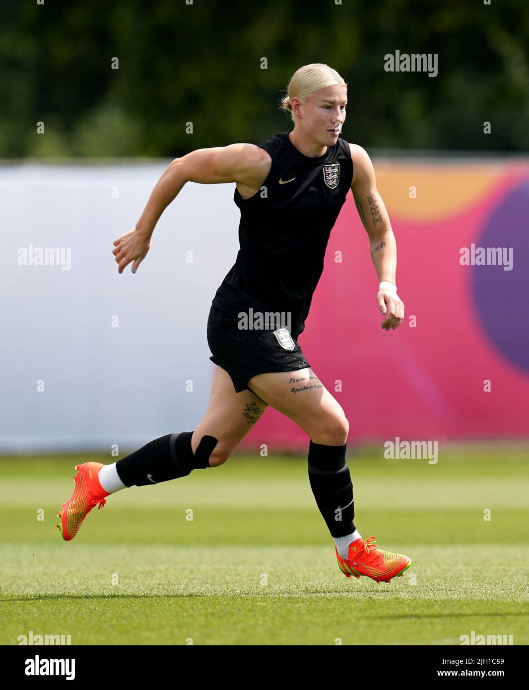 England's Bethany England during a training session at the The Lensbury ...