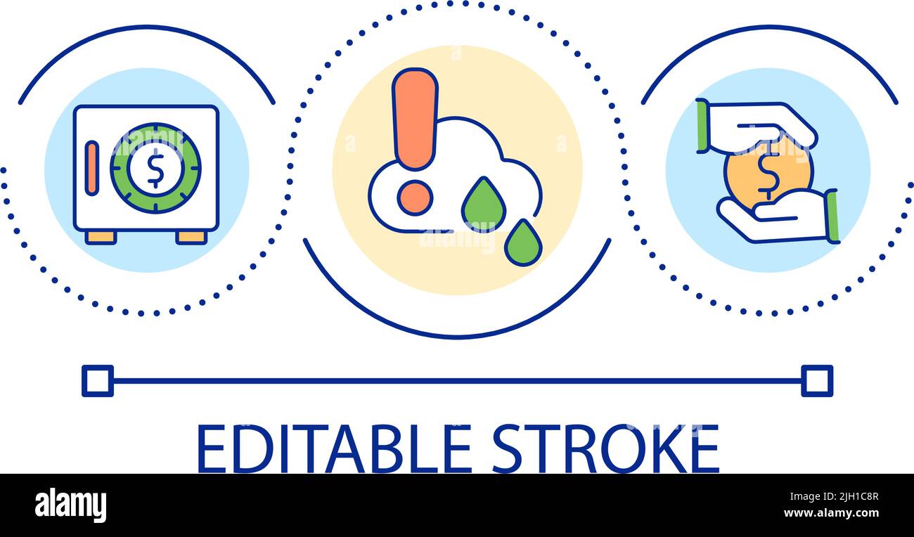 Money savings loop concept icon Stock Vector Image & Art - Alamy